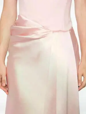 Solace London Seri Strapless Draped Maxi Dress