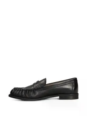 JULIE DEE Ruched Penny Loafers