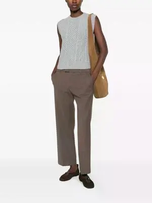 Eric Bompard Cable-knit Vest - Blue