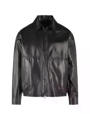 SALVATORE SANTORO Zip-up Leather Jacket - Black