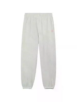 FINGERCROXX Logo-embroidered Elasticated Track Pants - Grey