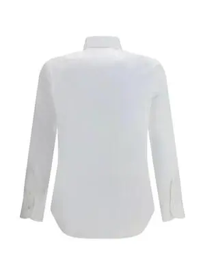 FINAMORE 1925 Long-sleeve Tailored Shirt - White