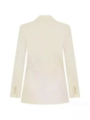 Veronica Beard Chandler Dickey Ruched-waist Single-breasted Blazer