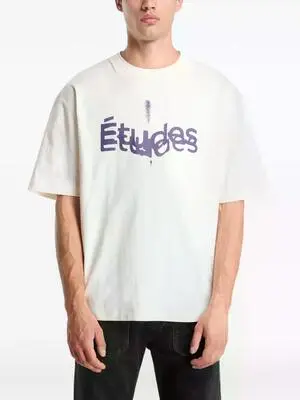 Études Studio Studio Sound Scan Logo-print T-shirt - Neutrals