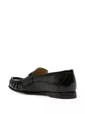 Fendi Scrunch Logo-plaque Gathered Loafers