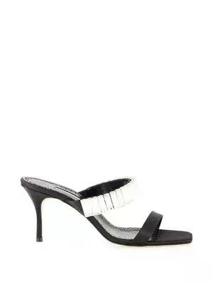 Manolo Blahnik Sakobay Crystal-embellished Sandals - Black