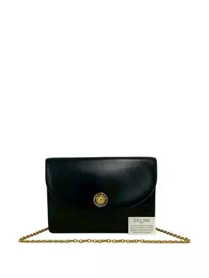 Celine 1995 Leather Chain Crossbody Bag