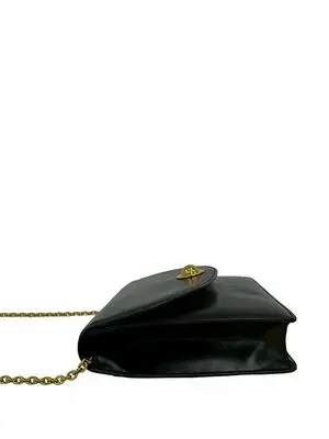 Celine 1995 Leather Chain Crossbody Bag