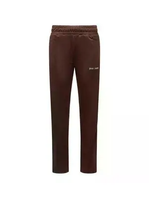 Palm Angels Logo-print Side-stripe Track Pants - Brown