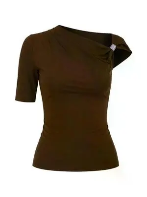 KAOS One-shoulder Ring-detail Top