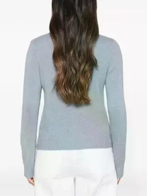 Eric Bompard Cashmere Links-stitch Cardigan