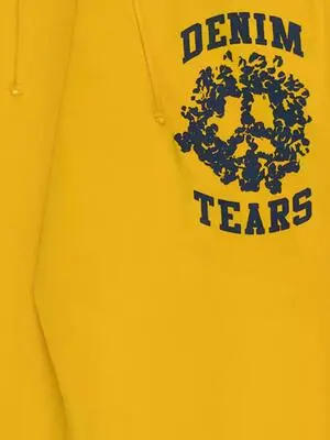 DENIM TEARS Denim U Logo-print Track Pants - Yellow