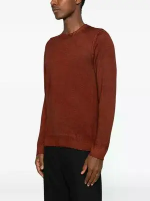 FAY Round-neck Sweater - Red