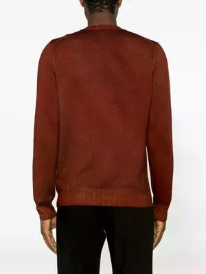FAY Round-neck Sweater - Red