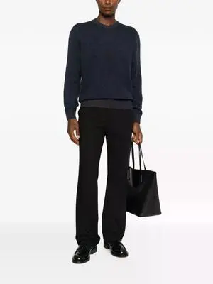 VENGERA Contrast Trim Crew Neck Sweater