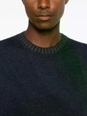 VENGERA Contrast Trim Crew Neck Sweater