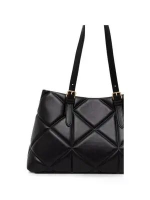 Moschino Quilted Logo-plaque Tote Bag