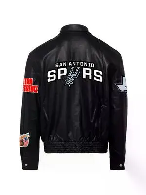 JEFF HAMILTON San Antonio Spurs Leather Jacket - Black
