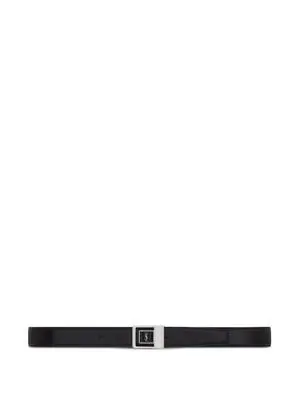 Saint Laurent La 66 Belt In Smooth Leather - Black