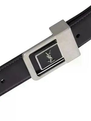 Saint Laurent La 66 Belt In Smooth Leather