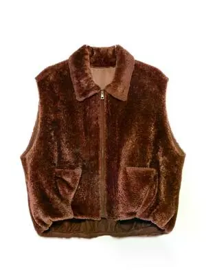 Simonette Ravizza Cassie Sleeveless Jacket - Brown