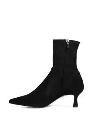 THE SELLER Pointed-toe Kitten-heel Ankle Boots