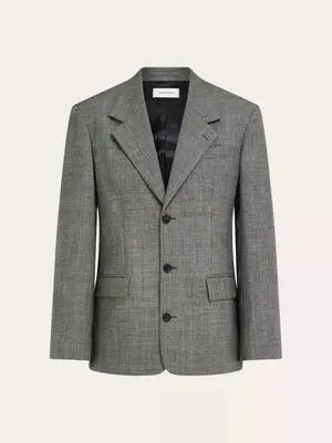 FERRAGAMO Single Breasted Blazer - Grey