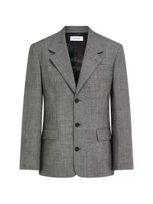 FERRAGAMO Single-breasted Blazer - Grey