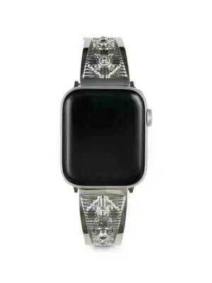 TOGA TOO Engraved-motif Link Watch Strap