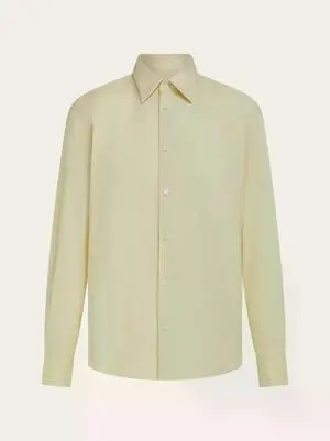 FERRAGAMO Shirt With Micro Print - Neutrals