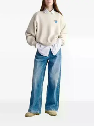 Maison Kitsuné Fortune Fox Cotton Sweatshirt - Neutrals