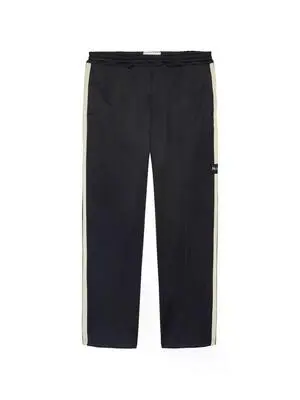 HOPEIUM Side-stripe Logo-patch Track Pants - Blue