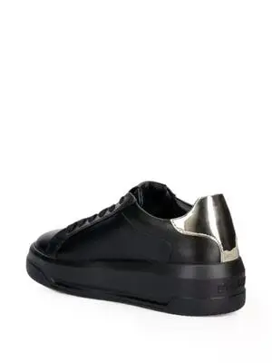 Moschino Heart-motif Logo-plaque Sneakers - Black