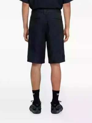 DIESEL® Bermuda Shorts In Garment-dye Linen Blend