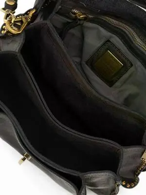 CAMPOMAGGI Agnese Studded Leather Shoulder Bag