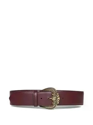 Etro Paisley-pattern Buckle Leather Belt - Red