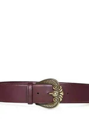 Etro Paisley-pattern Buckle Leather Belt
