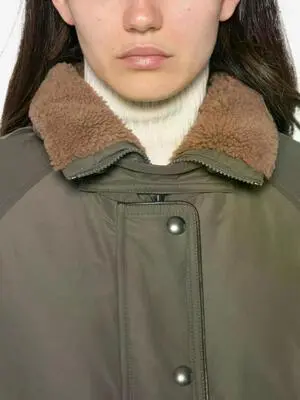 Brunello Cucinelli Shearling-collar Press-stud Jacket