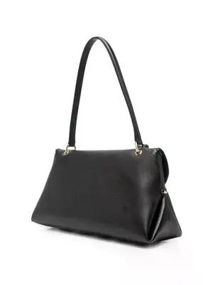FERRAGAMO Gancini Pebbled Leather Shoulder Bag