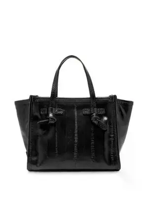 GIANNI CHIARINI Miss Marcella Knot-detail Tote Bag - Black
