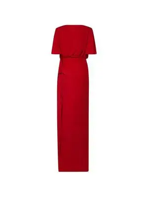Valentino Garavani Draped-detail Silk Dress - Red