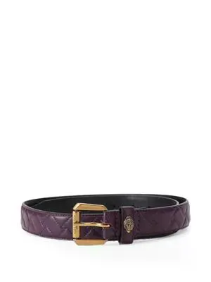 Kurt Geiger Eagle Head Quilted Belt - Purple