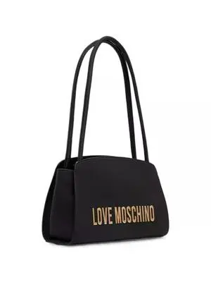 Moschino Logo-lettering Shoulder Bag - Black