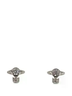 VIVIENNE WESTWOOD Orb Crystal-embellished Earrings - Silver