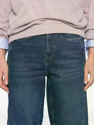 MAISON123 Robinson Panelled Straight-leg Jeans