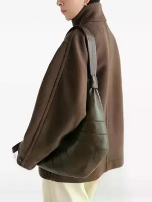 LEMAIRE Medium Croissant Bag In Leather - Brown