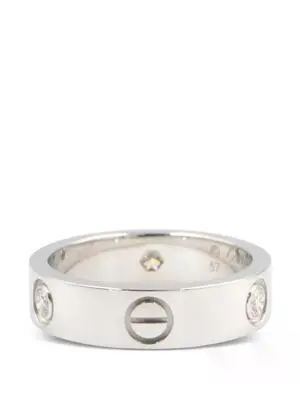 Cartier 18k White Gold Diamond Love Ring
