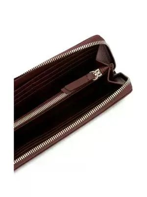 Emporio Armani Wallet In Pebbled Leather With A Zip Around Closure