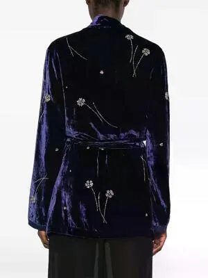 FORTE_FORTE Fleurs D'orient Crystal-embellished Kimono