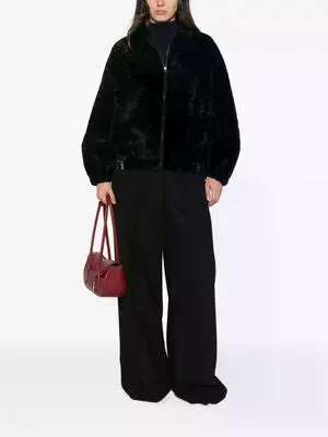 Simonette Ravizza Strappy Buckle-detail Fur Jacket
